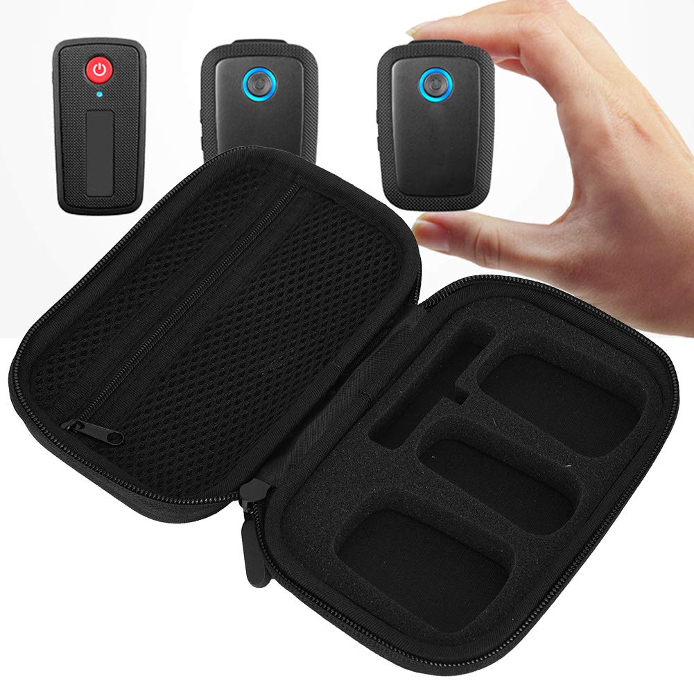 Akozon Microphone Storage Bag Hard Carrying Travel Case Portable Hard Protective Case Storage Bag for Blink 500 B2 Wireless Microphone Black for lavalier Carry case saramonic Blink 500 b2