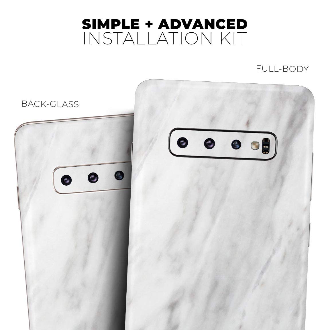 DesignSkinz Slate Marble Surface V9 Protective Vinyl Decal Wrap Skin Cover Compatible with The Samsung Galaxy S20 (Screen Trim & Back Glass Skin)