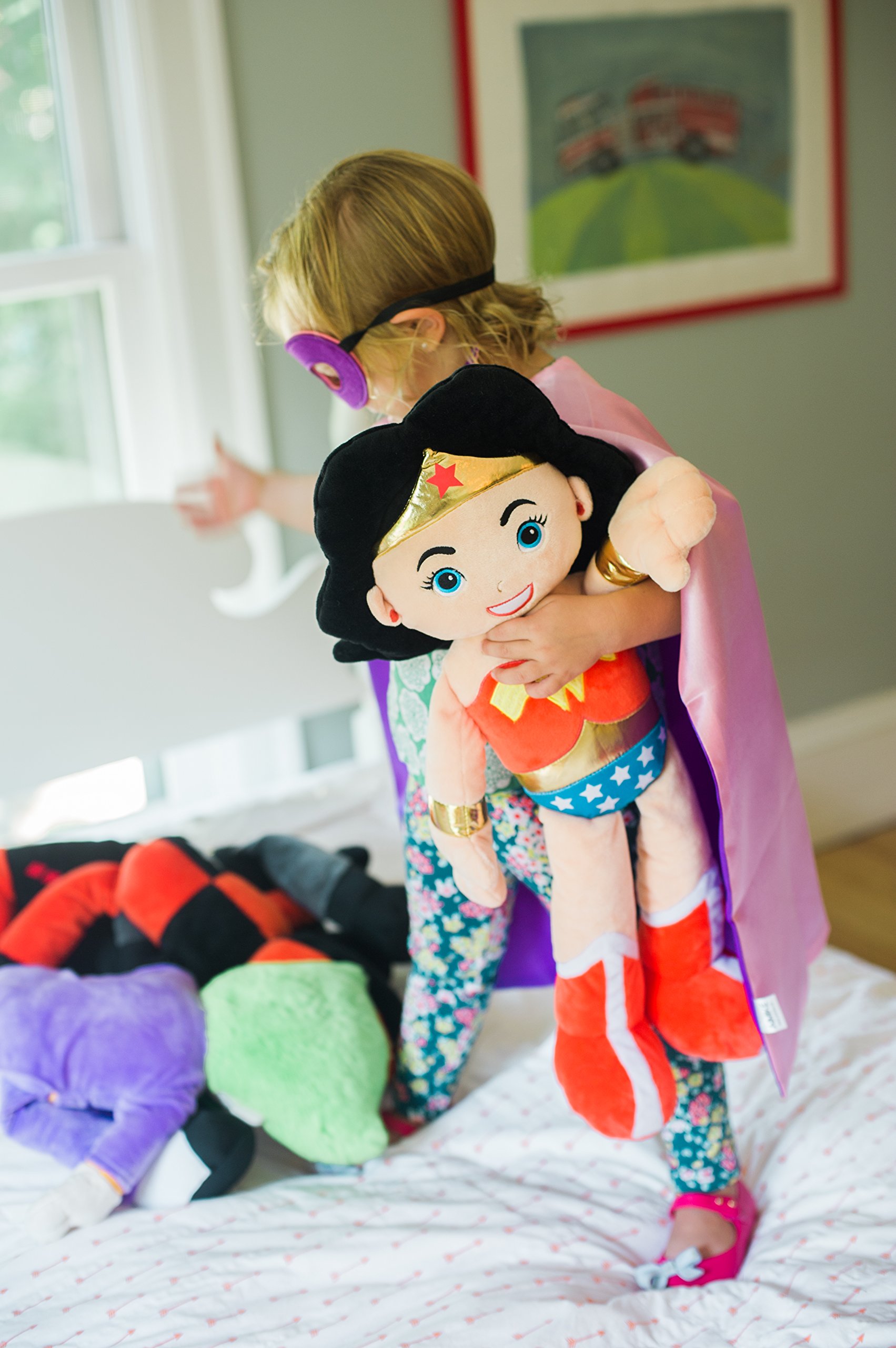 Animal Adventure | DC Comics Justice League | Wonder Woman.| 21" Collectible Plush, Blue/Red/Gold, Original - 21" (52687)