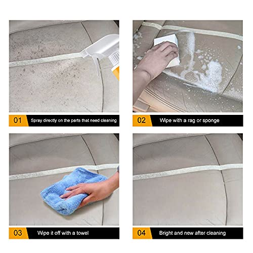 Amplesunshine Foam Cleaner, Powerful Stain Removal Kit, Warm Tint Foam Cleaner,Simple Tech Spray Cleaner,Foam Cleaner All Purpose for Car and House (30ML-1PCS)
