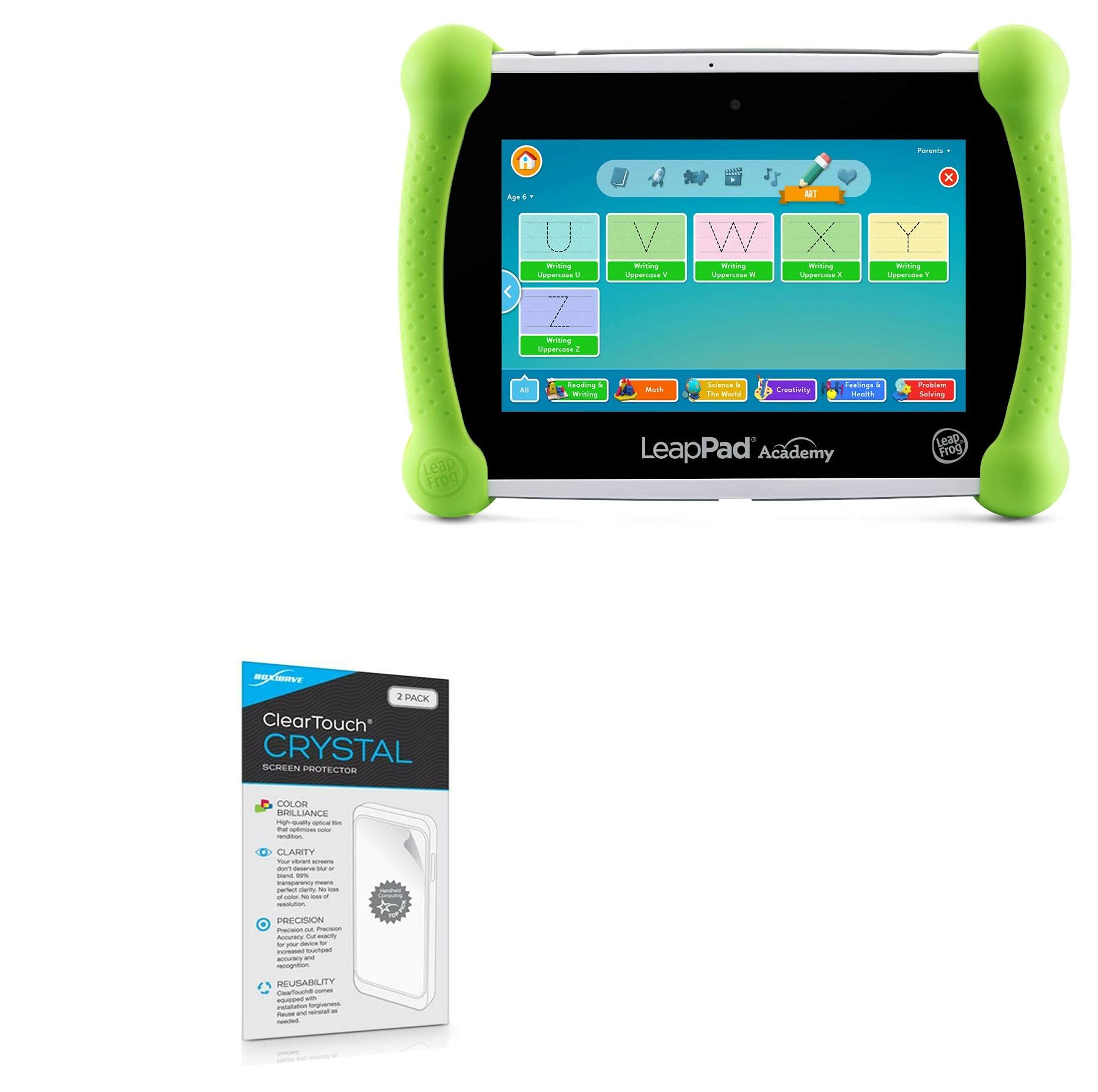 BoxWave Screen Protector Compatible with Leapfrog LeapPad Academy - ClearTouch Crystal (2-Pack), HD Film Skin - Shields from Scratches for Leapfrog LeapPad Academy