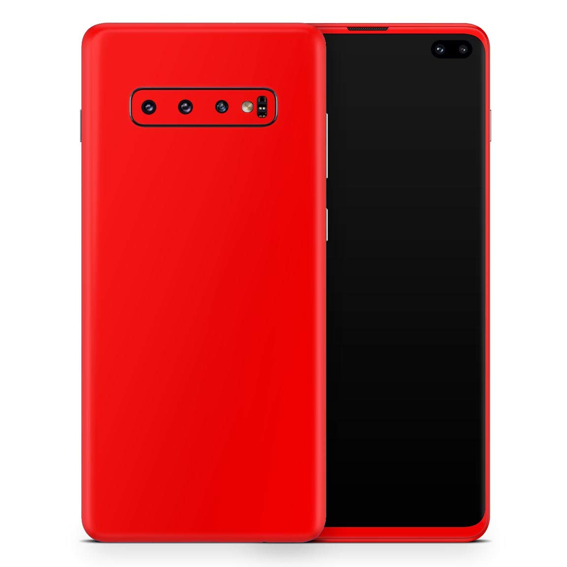 DesignSkinz Solid Red Protective Vinyl Decal Wrap Skin Cover Compatible with The Samsung Galaxy S20 (Screen Trim & Back Glass Skin)