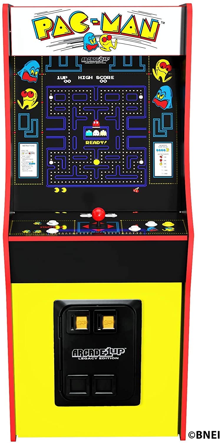 ARCADE1UP PAC-Man 12-in-1 Legacy Edition, 4ft