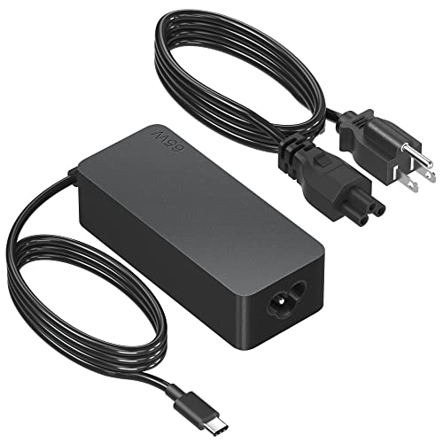 65 Watt USB C Laptop Charger, 65W 45W Type C Laptop Power Adapter Fast Charger Laptop Power Supply for Lenovo HP Dell Asus Acer Mac Book Pro and Other Laptops/Smart Phones Computer