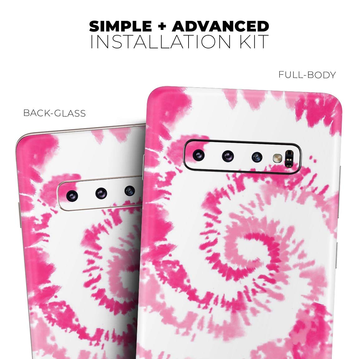 DesignSkinz Spiral Tie Dye V6 Protective Vinyl Decal Wrap Skin Cover Compatible with The Samsung Galaxy S20 (Screen Trim & Back Glass Skin)