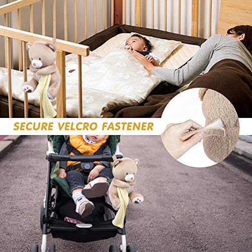 BEREST Rechargeable Sleep Soother Heartbeat Dreamy Bear, Baby Cry Sensor Lullabies & Shusher White Noise Machine, Nursery Decor Night Light Projector, Toddler Crib Sleeping Aid Baby Shower Gifts Teddy