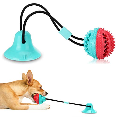 Dog Toys for Aggressive Chewers,Interactive Dog Toys Tug of War, Mentally Stimulating Toys for Dogs, Puppy Teething Toys for Boredom, Dog Puzzle Treat Food Dispensing Ball Toys for Small Large Dogs