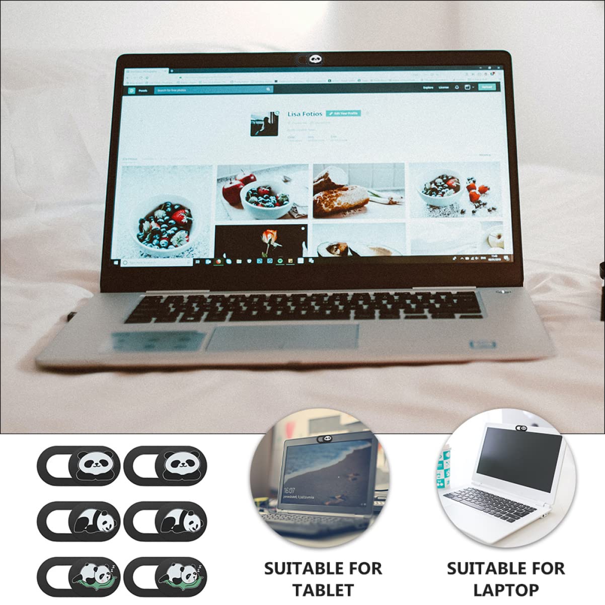 18 Pcs Camera Cover Webcam Cover Slide for Desktop Webcam Cover Slide for Tablet Webcam Cover Slider Webcam Cover Slide for Computer