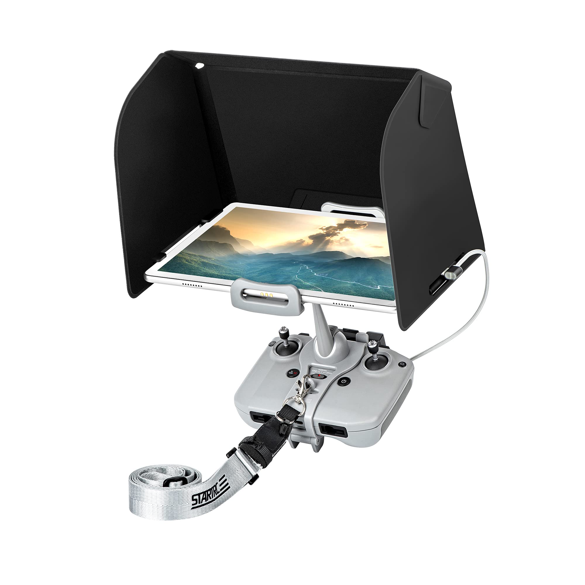 STARTRC Tablet Sun Hood Sunshade for DJI Mini 2 SE/Mavic 3 Classic/Mini 3/Mini 2/Air 2S/Mini 3 Pro Drone Controller Accessories,Suitable for 10.1-11.5 Inch IPad/IPad Air/IPad Pro and Other Tablets
