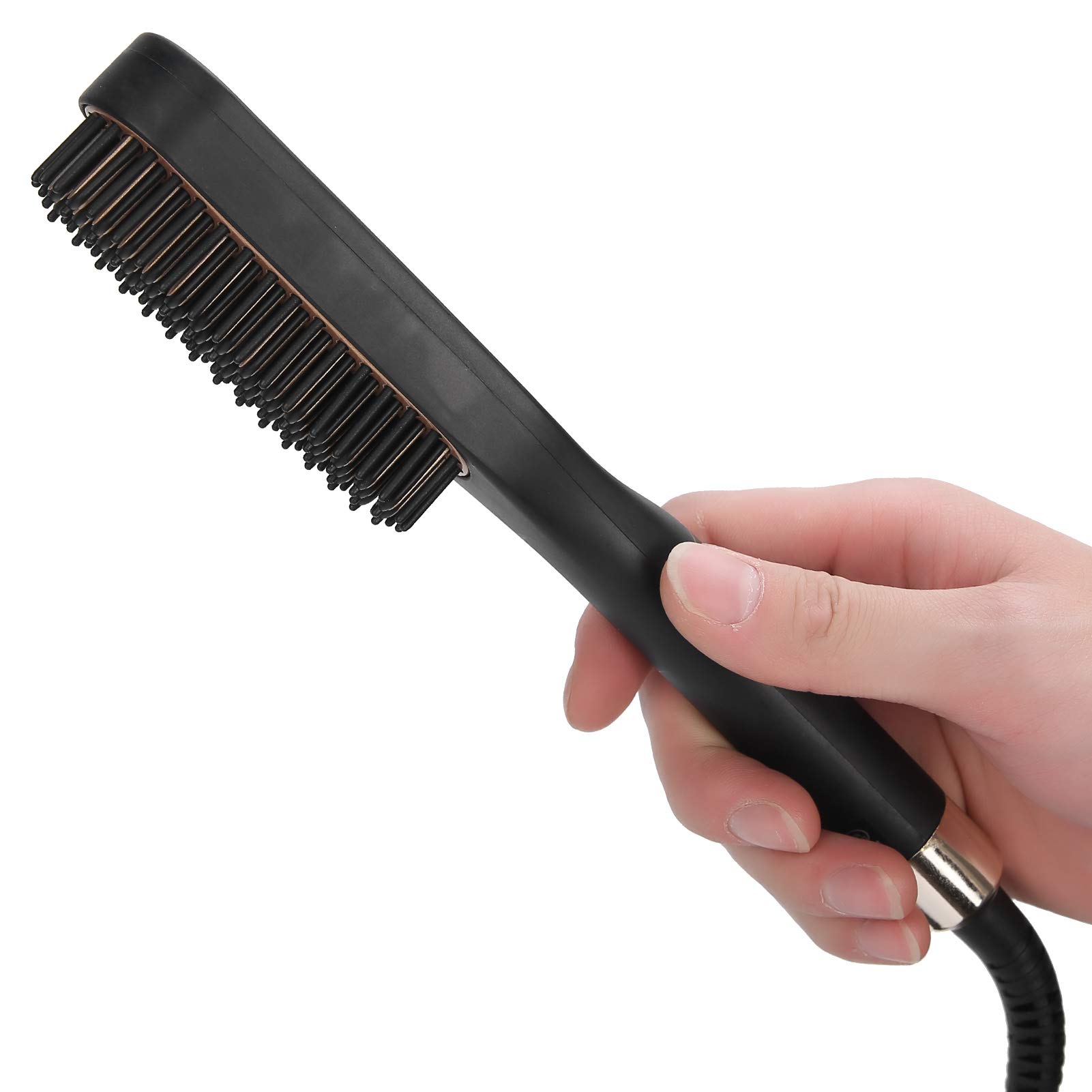 Premium Beard Straightener for Men - Electric Beard Straightening Comb Beard Comb and Heated Beard Brush Multifunctional Beard Straightener Brush for Men (US)