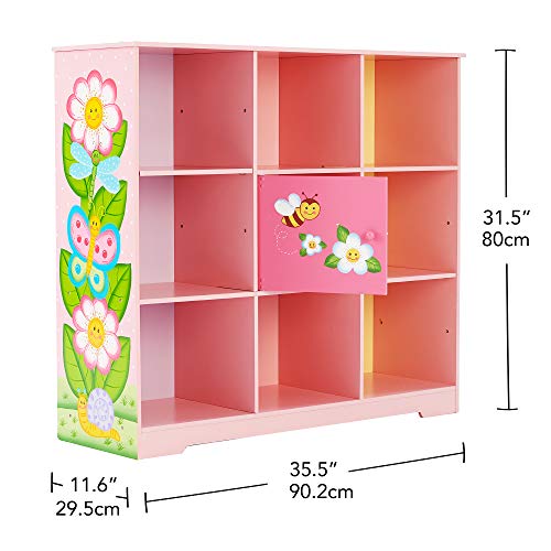 Fantasy Fields - Magic Garden Adjustable Cube Bookshelf, 9 Cube Storage Bookshelf