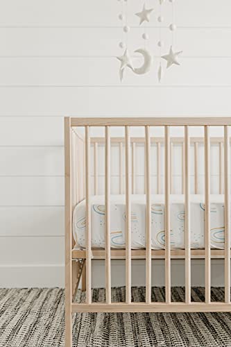 Premium Fitted Knit Crib Sheet/Toddler Sheet"Skye" by Copper Pearl