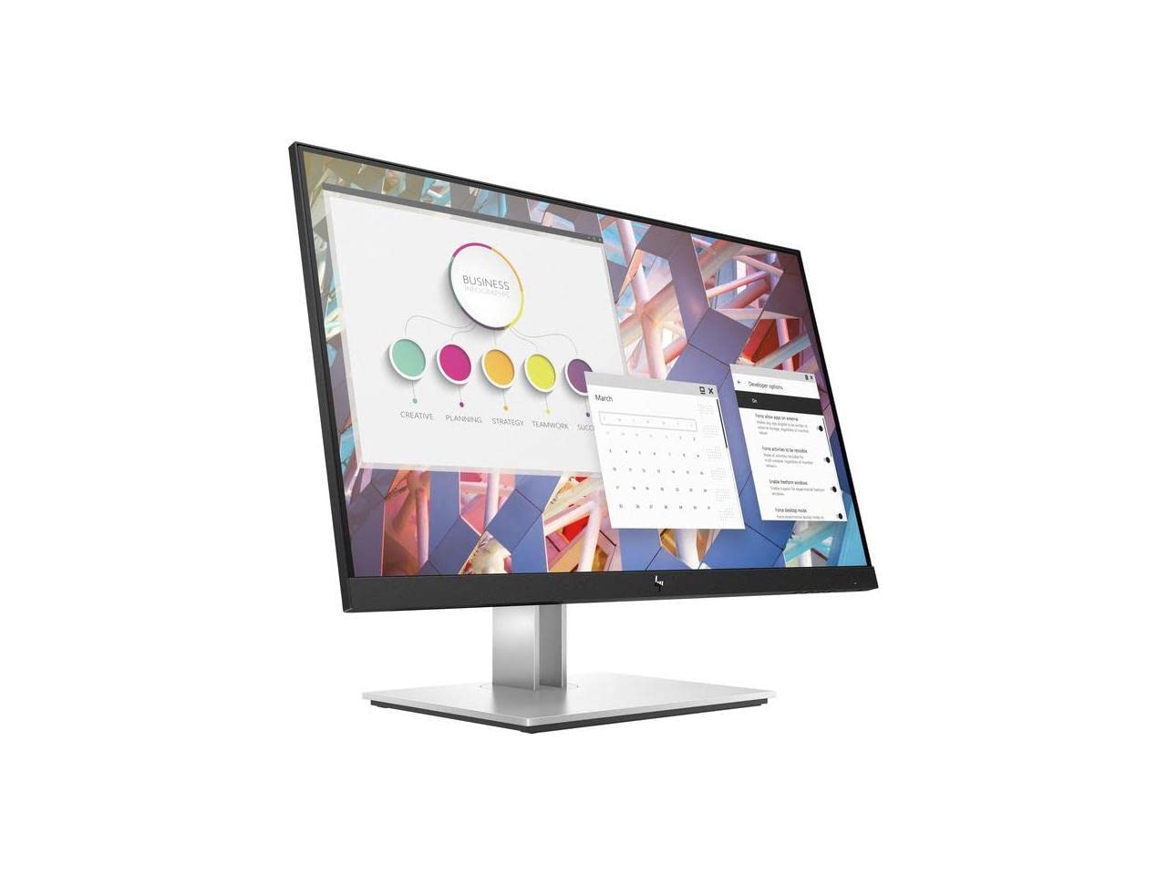 HP E24 G4 23.8" Full HD LED LCD Monitor - 16:9 - Black - 24" Class - in-Plane Switching (IPS) Technology - 1920 x 1080-250 Nit Typical - 5 ms GTG (OD) - HDMI - VGA - DisplayPort - USB Hub No Stand