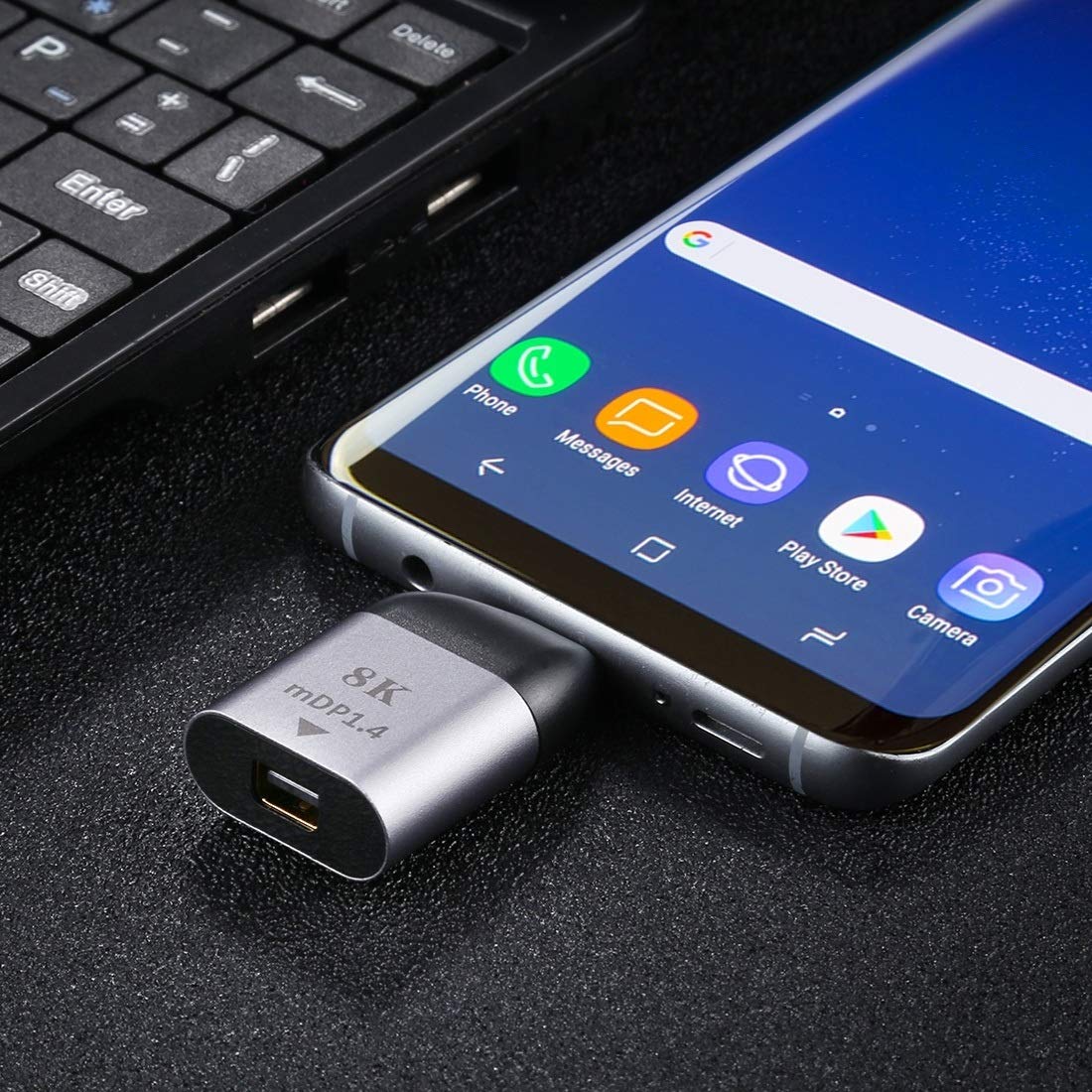 LUNCA 4 in 1 Type-C/USB-C to HDMI + AUX + USB + PD Type-C/USB-C HUB Adapter Multifunction HD Dock Easy to use