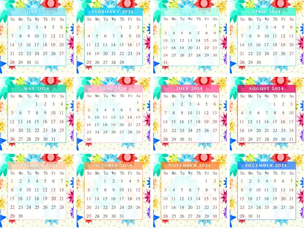 2024 CD-Style Desk Calendar 12 Months Calendar/Planner / (Edition #01)