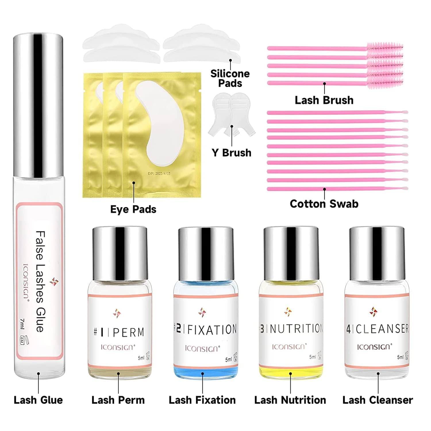 2024 Upgraded Lash Lift Kit, Eyelash Perm Kit, Professional Curling Lash Extension kit, Semi-Permanent Curling Perming Wave Suitable for Salon & Home Use
