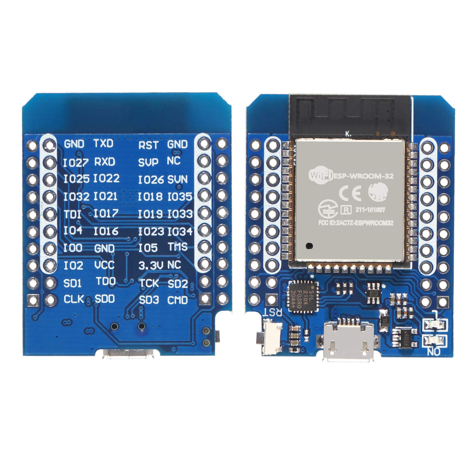 D-FLIFE ESP32 D1 Mini NodeMCU ESP-WROOM-32 WLAN WiFi Bluetooth IoT Development Board 5V Compatible with Arduino (3pcs)