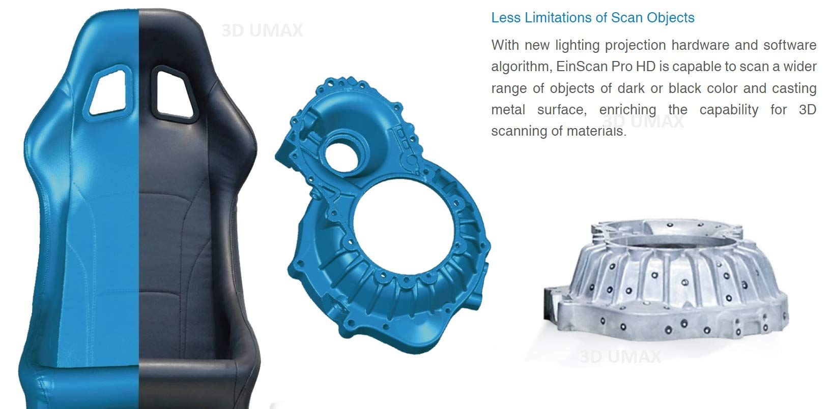 2024 EinScan Pro HD Multi-Functional Handheld 3D Scanner, 0.045mm Accuracy, 0.2mm Resolution, Wide Range Capability for Reverse Engineering, Healthcare, Manufacturing, Research, Art and Design