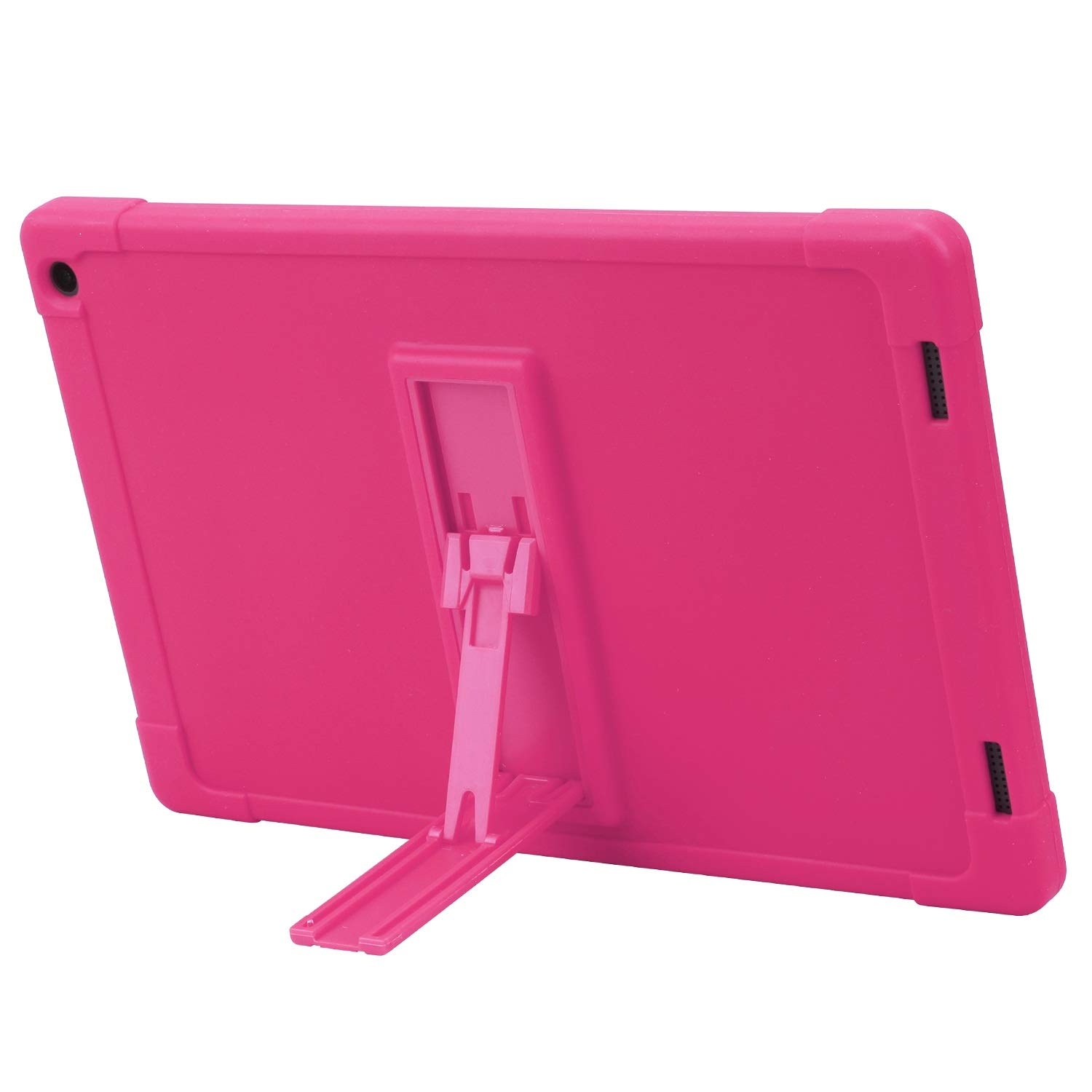 onn. 10.1" Tablet Case (Model: 100011886), [Kickstand] [Case for Kids] Shockproof Silicone Case Tablet Protective Bracket Stand Cover Case for ONN 100011886 10.1 inch Tablet (Rose Red)