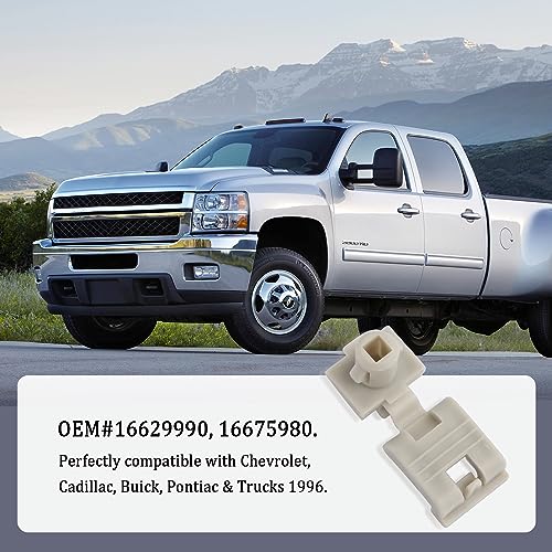 20PCS Car Door Lock Rod Clips,5/32" Tailgate Handle Retainer Clips OEM#16629990 Compatible with Chevrolet Cadillac Buick,Standard Car Accessories Tailgate Lock Plastic Clips Replacement