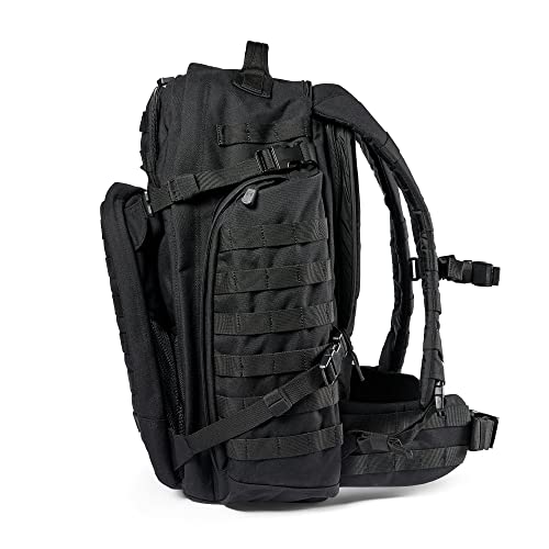 5.11 Tactical Backpack – Rush 72 2.0 – Military Molle Pack, CCW and Laptop Compartment, 55 Liter, Large, Style 56565, Black