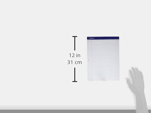 Ampad Evidence Dual-Pad Notepad 8-1/2" x 11-3/4", Legal Ruled, White, 100 Sheets/Pad