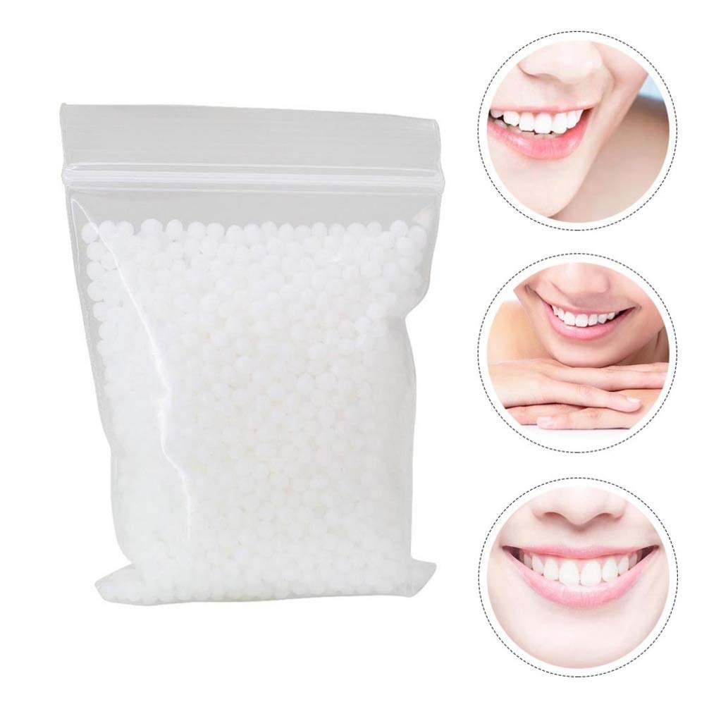 EXCEART 100g Plastic Thermal Adhesive Beads for Tooth Repair, Custom Grip, Model Making