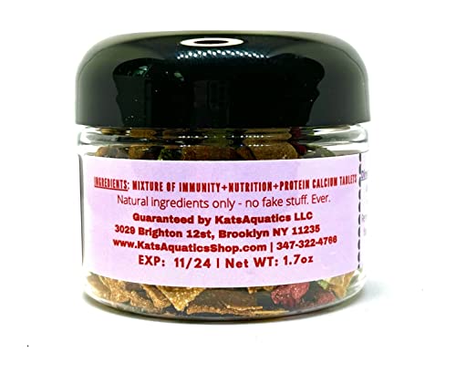 3-1 Limited Edition Calcium Tablets for Shrimp/Snails (Nutrition+Immunity+Protein) - KatsAquatics - 1.7 oz