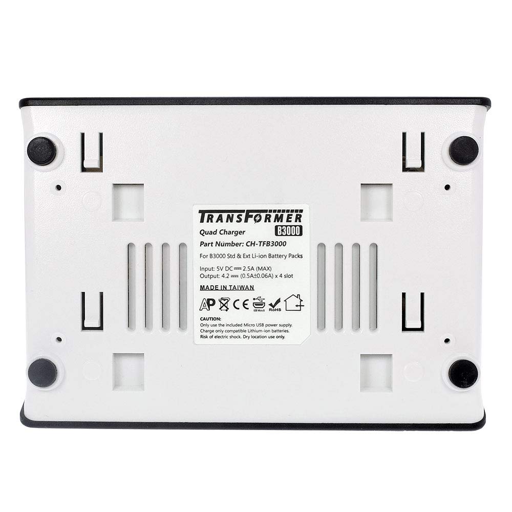 Artisan Power 4-Bay Battery Charger Transformer for Vocera B3000 | USB Type C Power Supply and LED Lights | Compatible with Battery Models 230-01977, 230-01980, 230-02020 and 230-02021