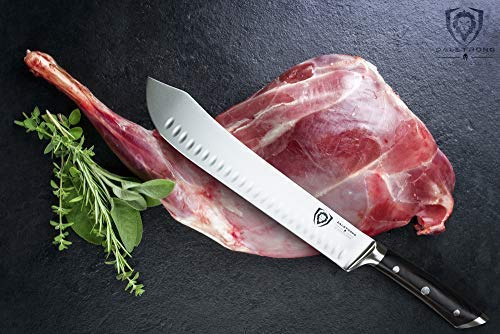 Dalstrong The Gladiator Series Elite Bull Nose Butcher Knife 10" Bundled with Premium Whetstone Kit - #1000/#600 Grit