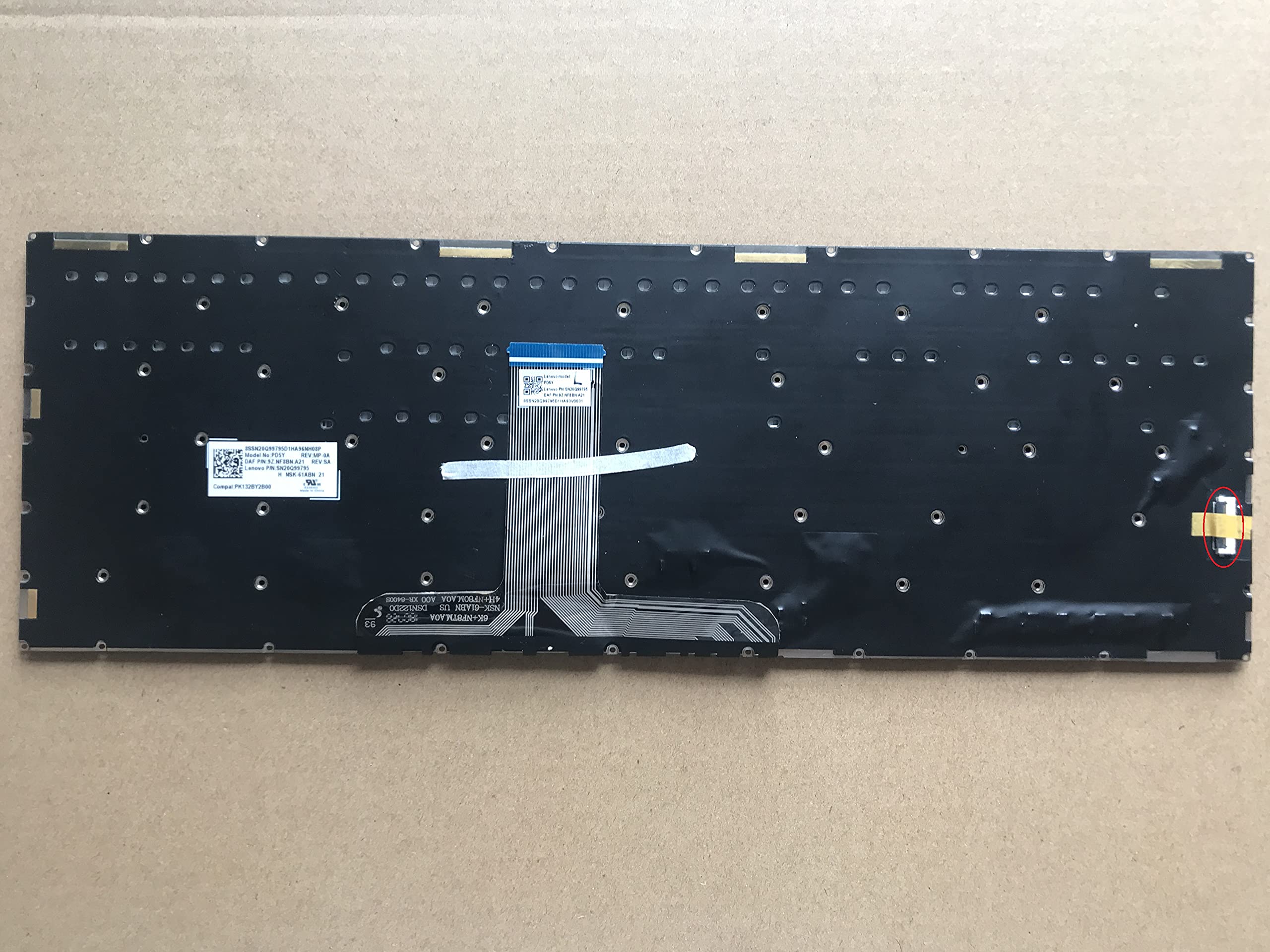 Original New RGB Keyboard for Lenovo Legion Y740-17IRHG 17.3" Gaming Laptop US Backlit(Not for 15.6")