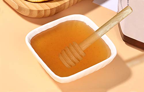 20Pcs Honey Dipper Sticks, 3 Inch Wooden Honey Dipper, Mini Honeycomb Stick, Honey Stirrer Stick for Honey Jar Dispense Drizzle Honey and Wedding Party Gift