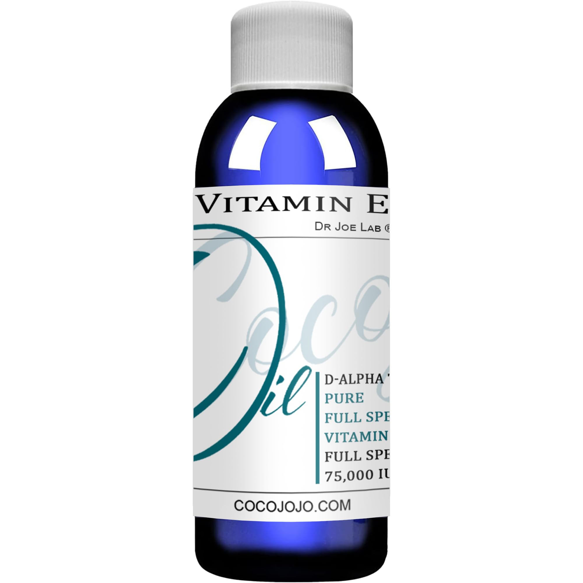 cocojojo Vitamin E Oil for Skin, Organic Vitamin E Oil for Hair, Face, Liquid Vitamin E, Vitamin E Body Oil, 100% Pure Natural Cold Pressed Unrefined, Moisturizes & Nourishes, Non GMO - 2 Oz
