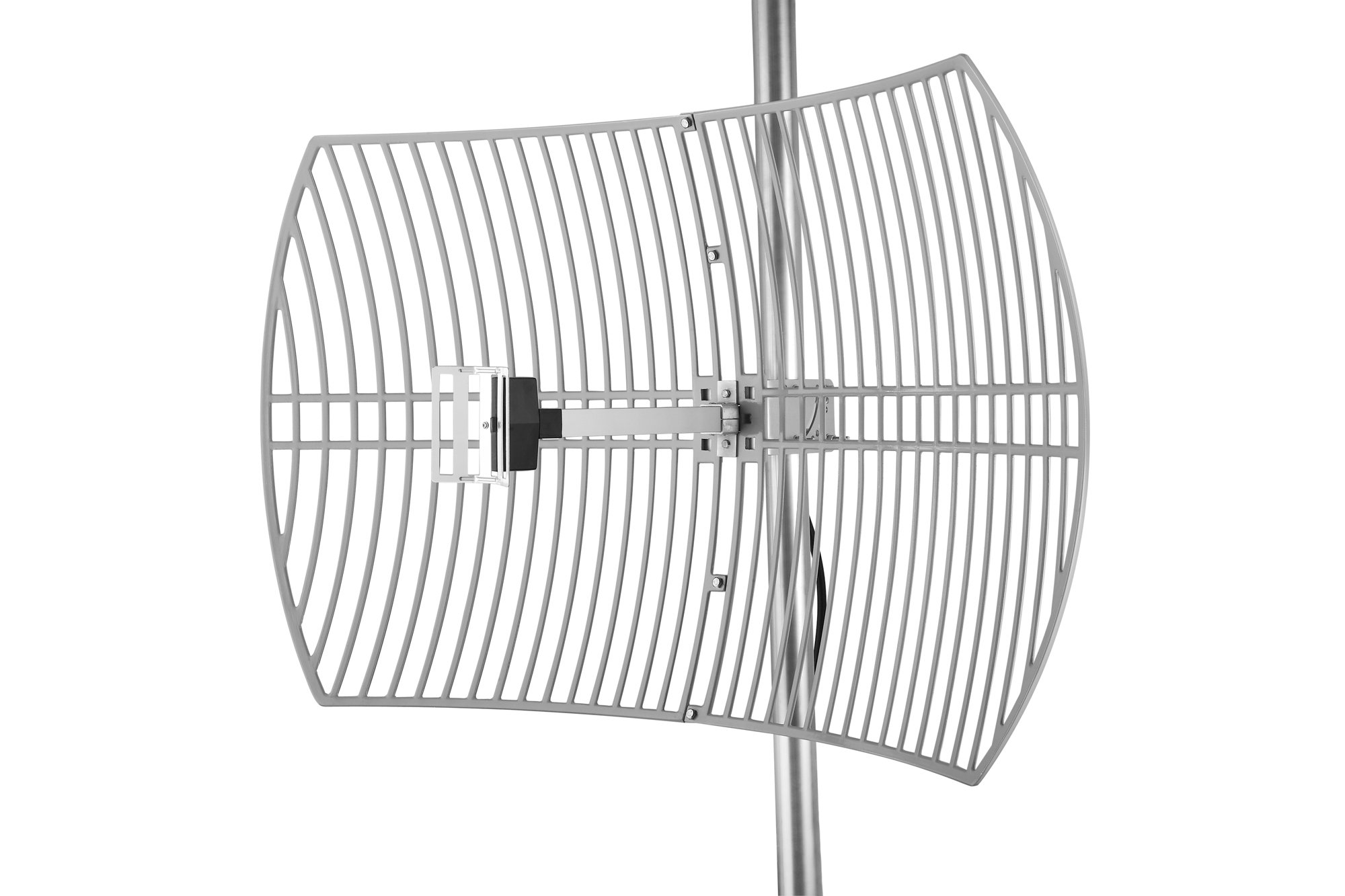 Alfa Weatherproof 2.4GHz 24dBi High Performance Die Cast Reflector Grid Wireless LAN Antenna - For 802.11b,g,N Wireless Wi-Fi