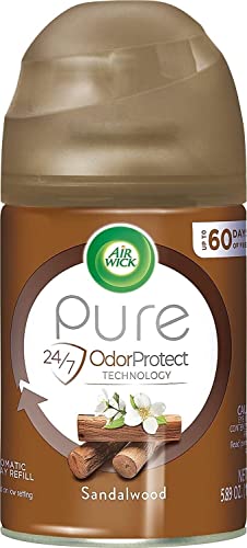 Air Wick Freshmatic Automatic Spray Air Freshener, Sandalwood Scent, 1 Refill, 6.17 Ounce (Pack of 6)