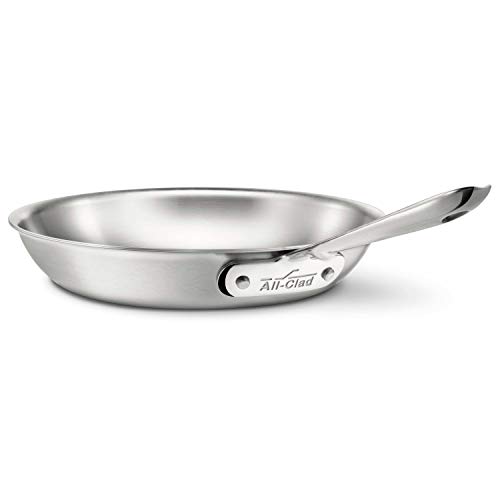 All-Clad BD55112 D5 Brushed Stainless Steel 5-Ply Bonded Dishwasher Safe Fry Pan / Cookware, 12-Inch, Silver