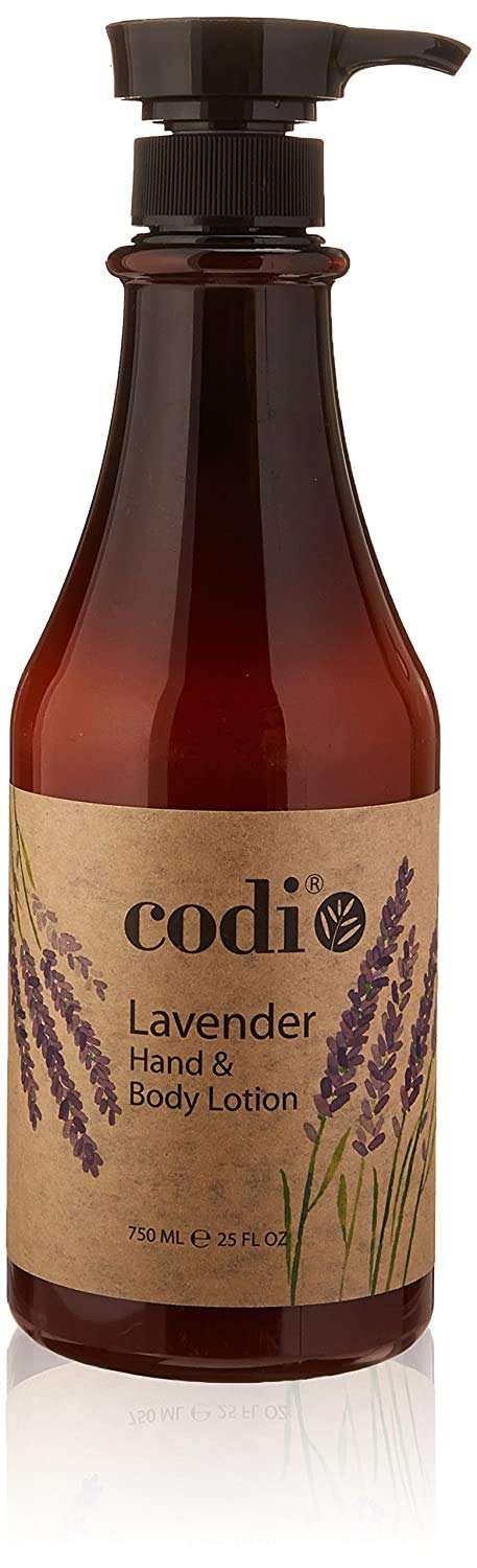 CODi Lavender Lotion - Lavender Body and Hand Lotion for Women and Men - Lavender Body Lotion with True English Lavender Scent - Less Greasy and Quick Absorbent - 1 750ml Bottle and 2 100ml Tubes
