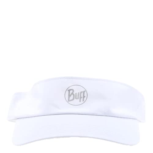 BUFF Unisex Child One Size Visor R-Solid White, One Size