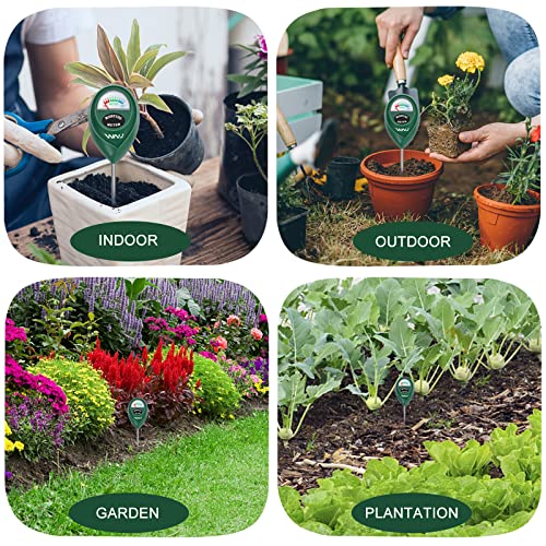 2 Pack Soil Moisture Meter, Plant Water Monitor, Lawn Moisture Meter,Soil Hygrometer Sensor for Gardening, Farming, Indoor and Outdoor Plants