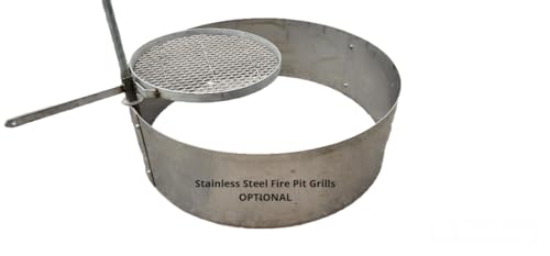 18" Deep Fire Pit Liner-Campfire Ring 45" Diameter Stainless Steel