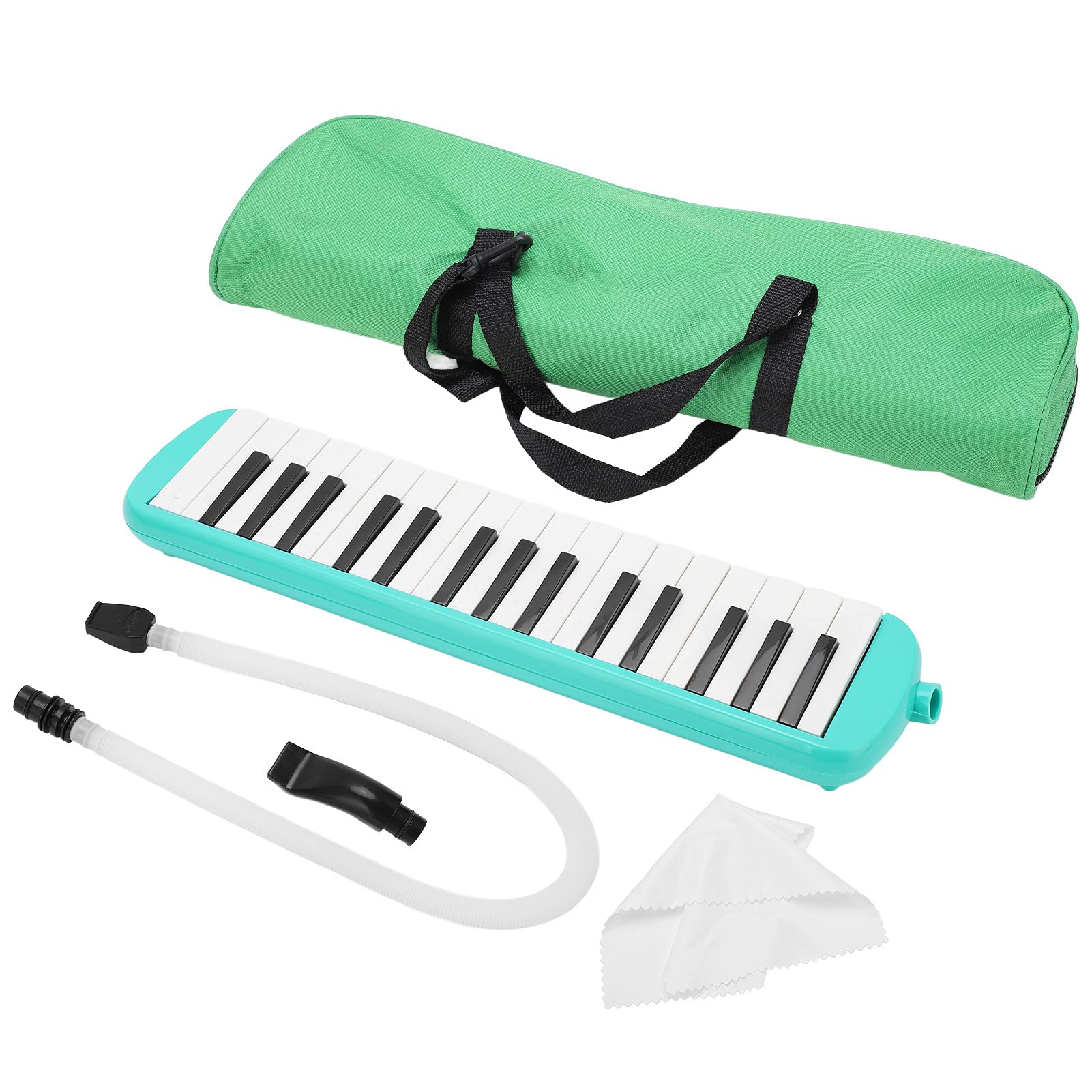 Air Piano Keyboard, Melodica Tube Musical Instrument Carrying Bags for Beginners for Kids(green)