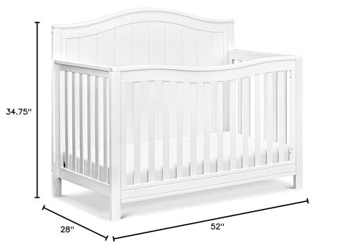 DaVinci Aspen 4-in-1 Convertible Crib in White, Greenguard Gold Certified