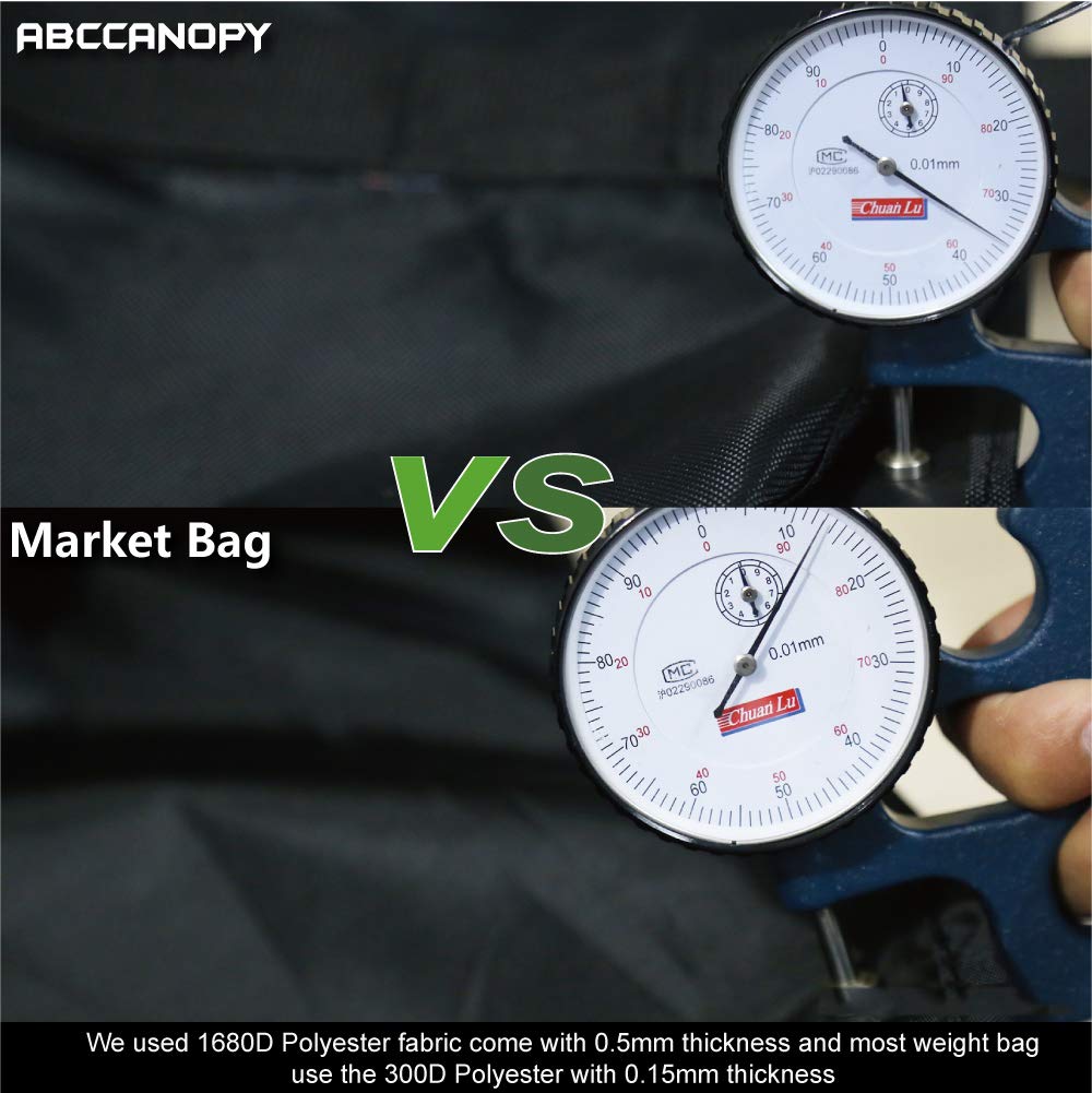 ABCCANOPY Canopy Weights Set of 4-112LBS Sand Bags for Pop up Tent, Weight Bags for Outdoor Gazebo, Trampoline, Pergola, Beige (Without Sand)
