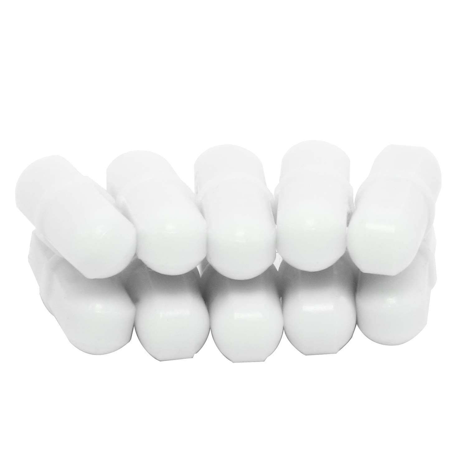 Toolly 10 Pack Magnetic Stir Bars, PTFE Magnetic Stirrer Mixer, Ring Shape Lab Spinbar Stiring Rod (Diameter 7mm,Length 25mm)