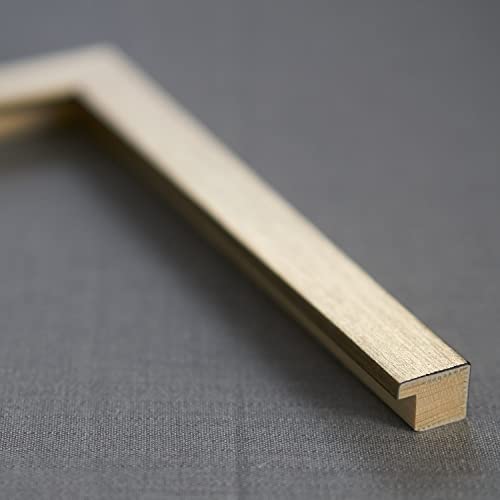 6x9 Frame Gold Bronze Wood Picture Frame - UV Acrylic, Foam Board Backing, & Hanging Hardware Included!