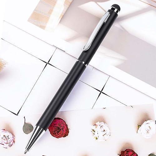 6 Pack Ballpoint Pens,Comfortable Writing Pens,Pretty Metal Stylus Pen Premium Retractable Metal Ballpoint Pen,for Home School Work Office Supplies (A)