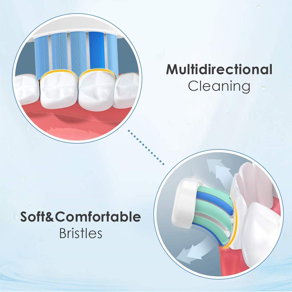 DHMXDC Electric Toothbrush Brush Head x 4 and Hygienic Cap for Models of DHMXDC Sonic Toothbrushes