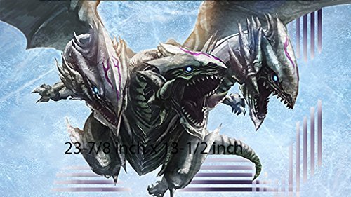 AART TM Blue Eyes Dragon PLAYMAT, Anime Custom Play MAT Compatible for DTCG Digi Poke YGO Yugi