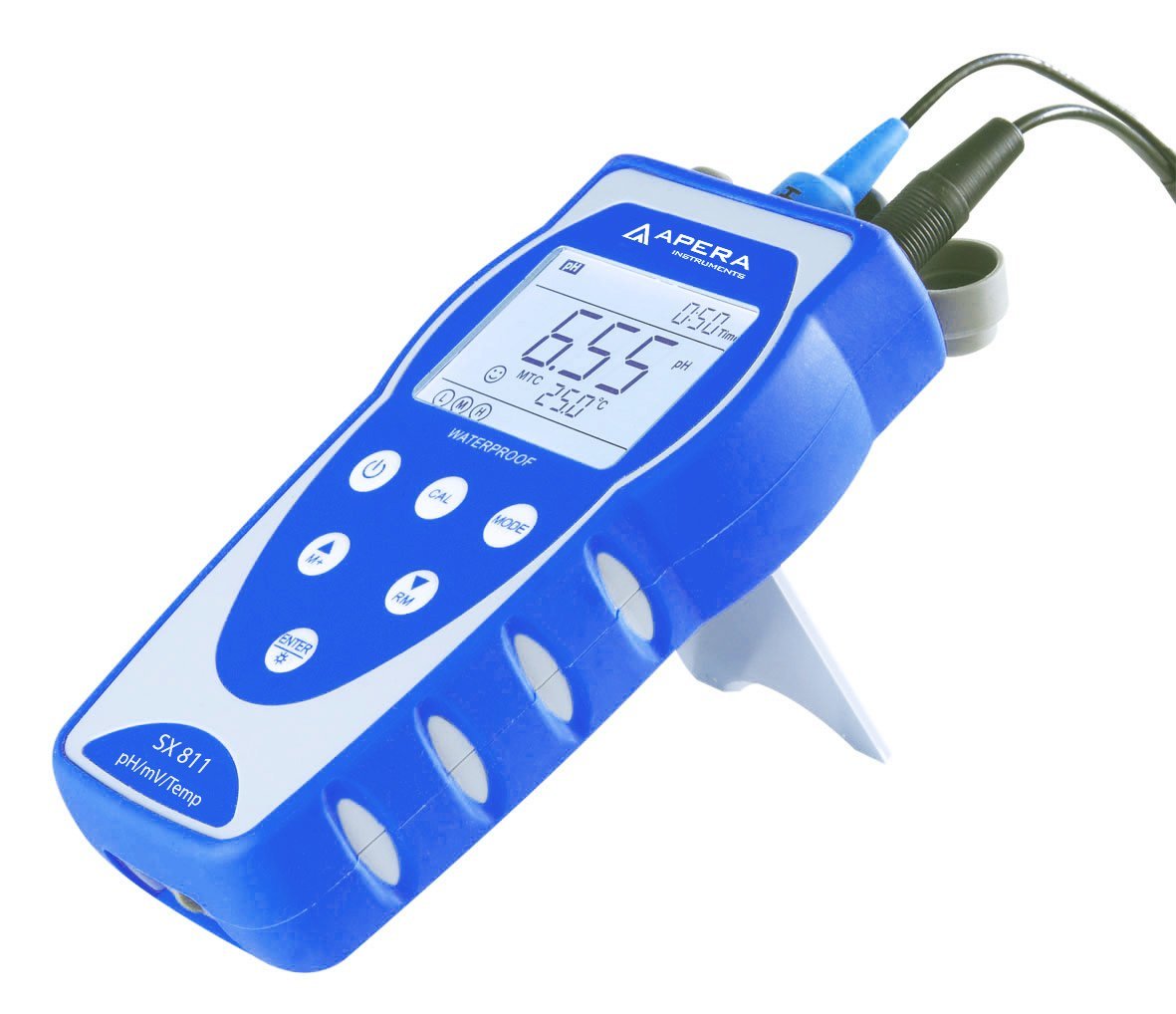 Apera Instruments SX811-MS Portable pH Meter for Test Tubes and Small Liquid Samples, Equipped with LabSen 243-6 pH Electrode