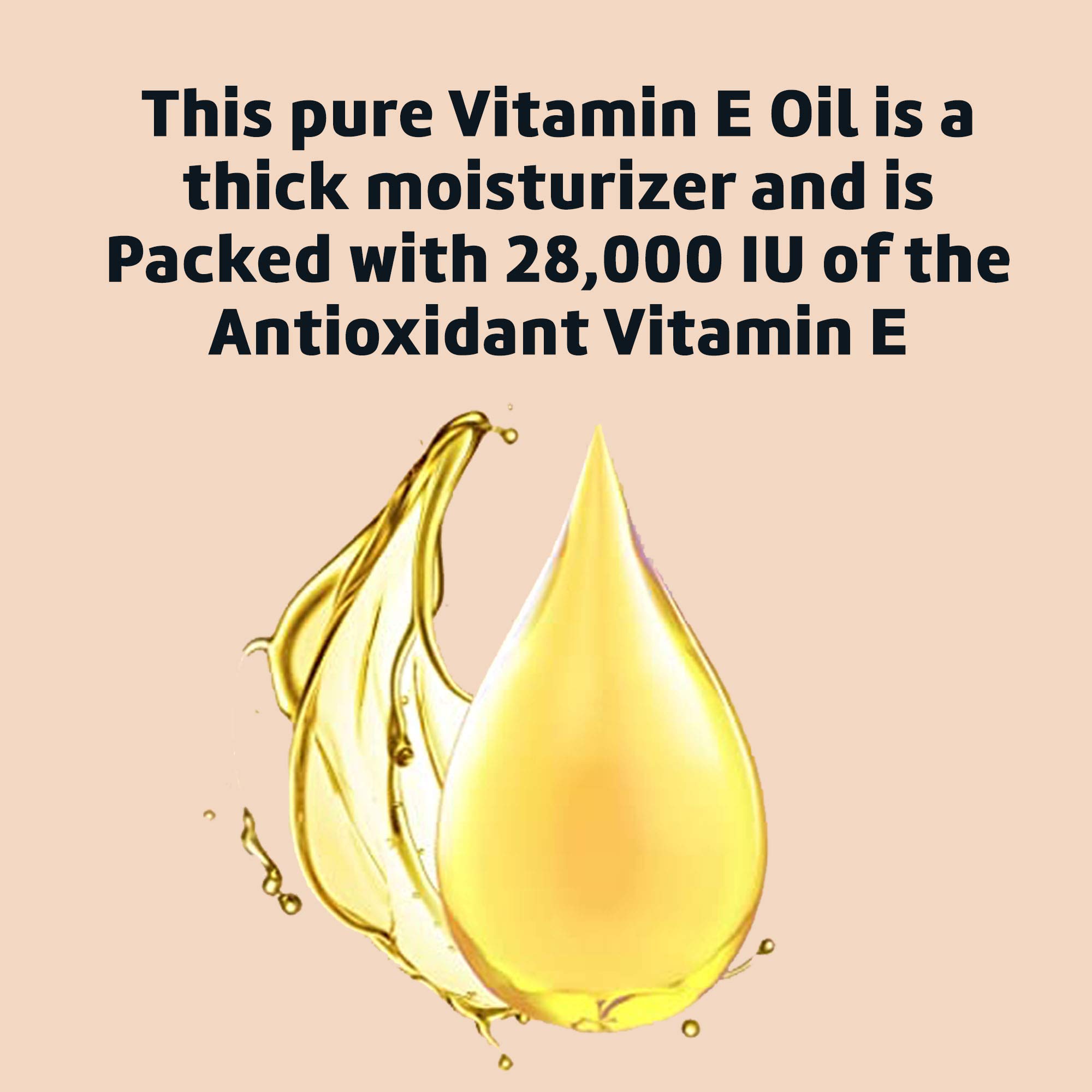 De La Cruz Vitamin E Oil for Face 28,000 IU - No Preservatives, Artificial Colors or Fragrances, Made in USA 1 FL. OZ.